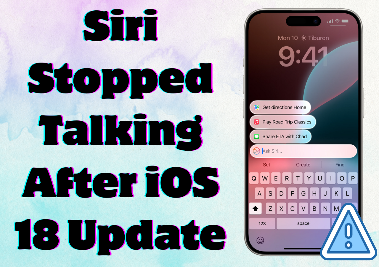 Siri Stopped Talking After iOS 18 Update