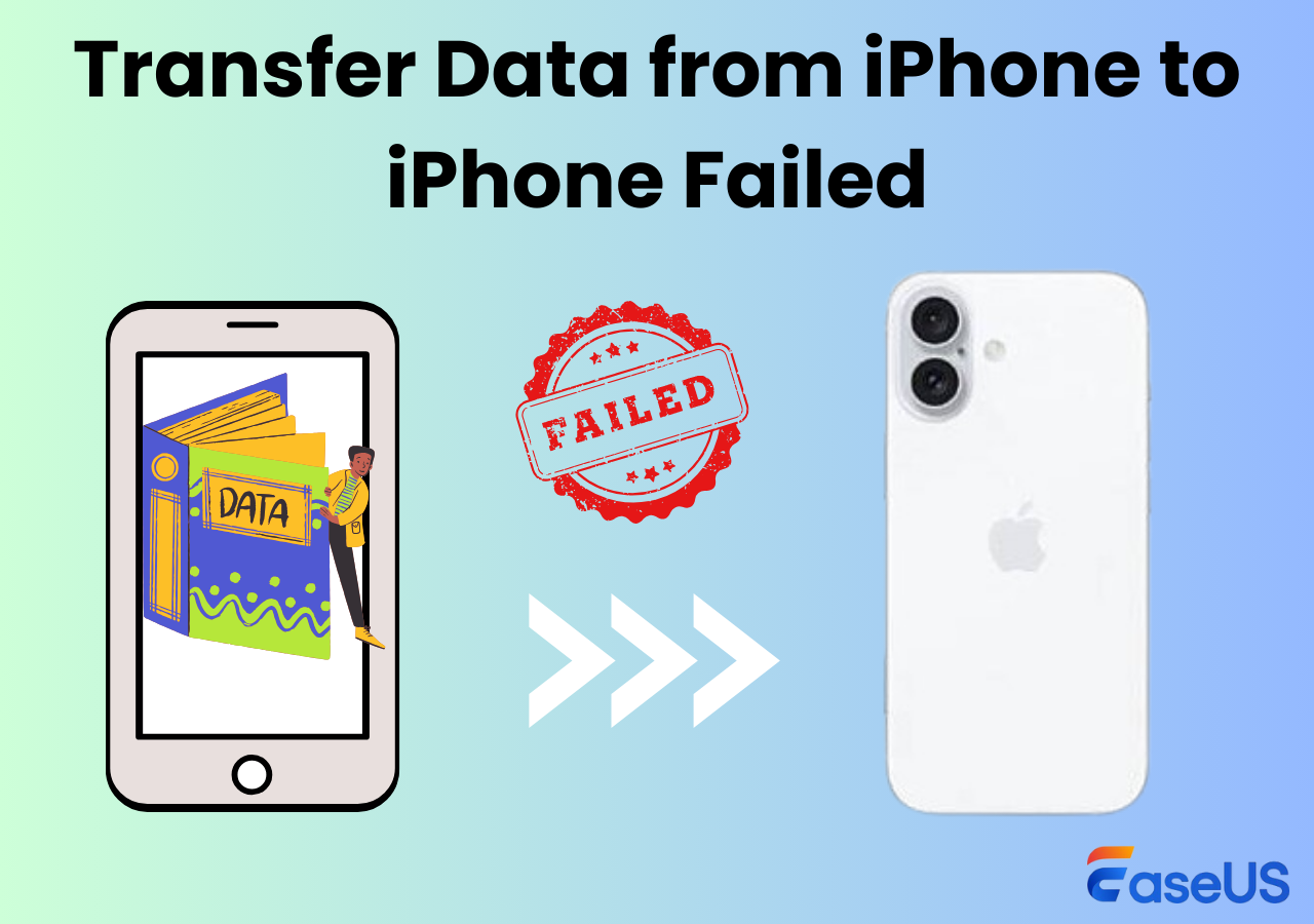 Transfer Data from iPhone to iPhone 16 Failed - 7 Fixes